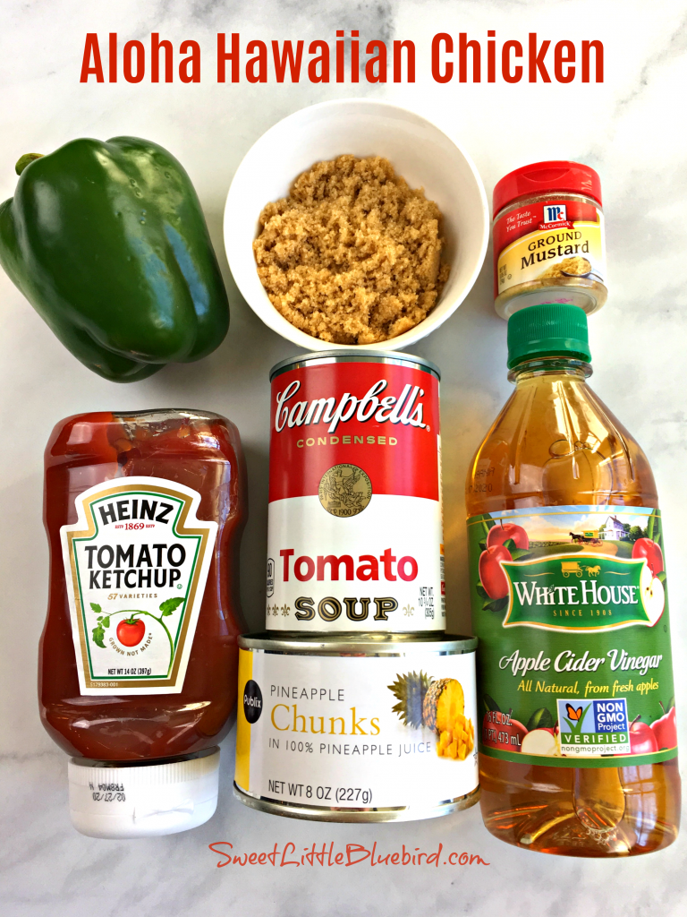 Aloha Hawaiian Chicken (Easy) - Sweet Little Bluebird