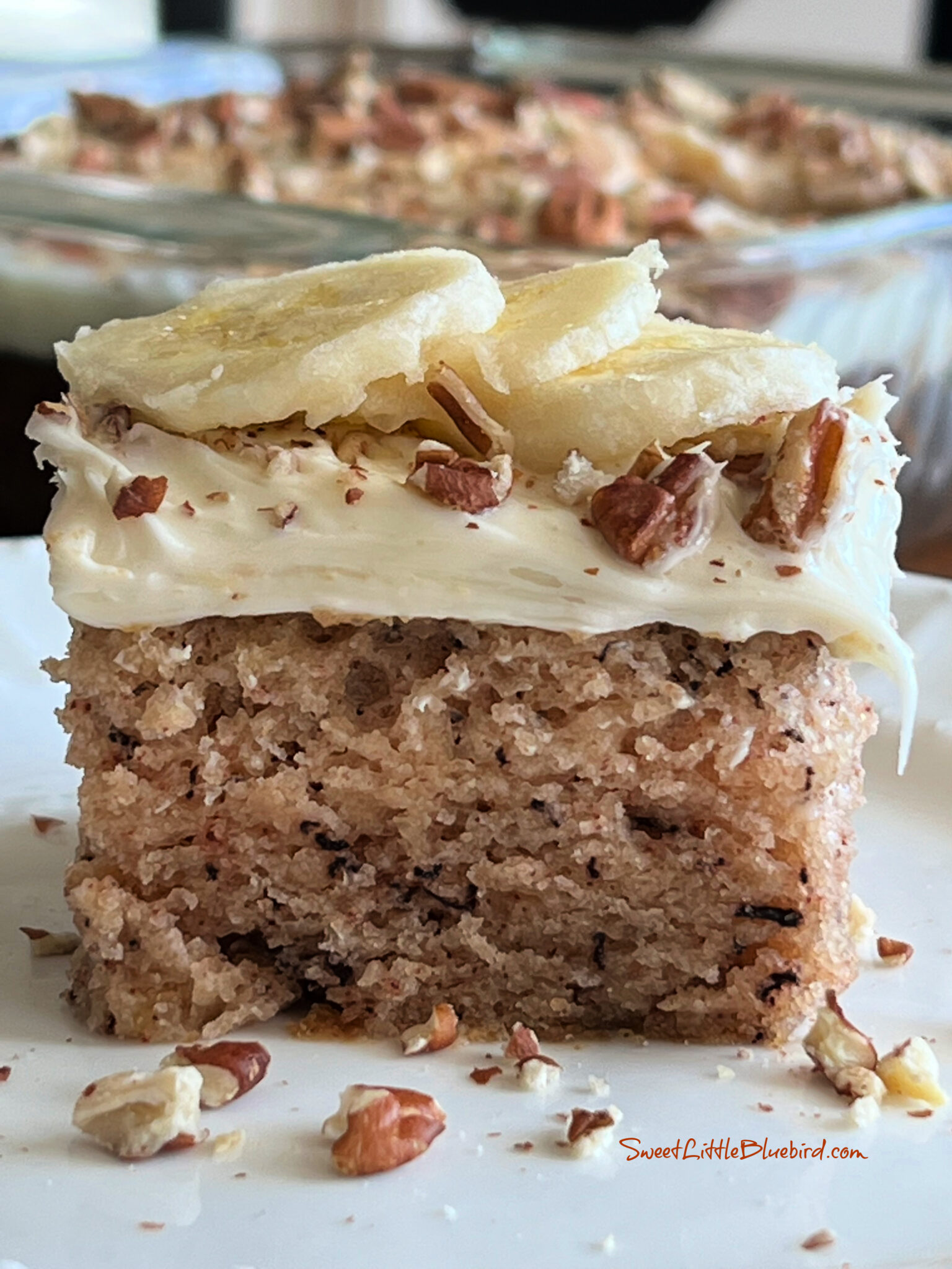 Banana Bread Crazy Cake (No Eggs, Milk or Butter) - Sweet Little Bluebird