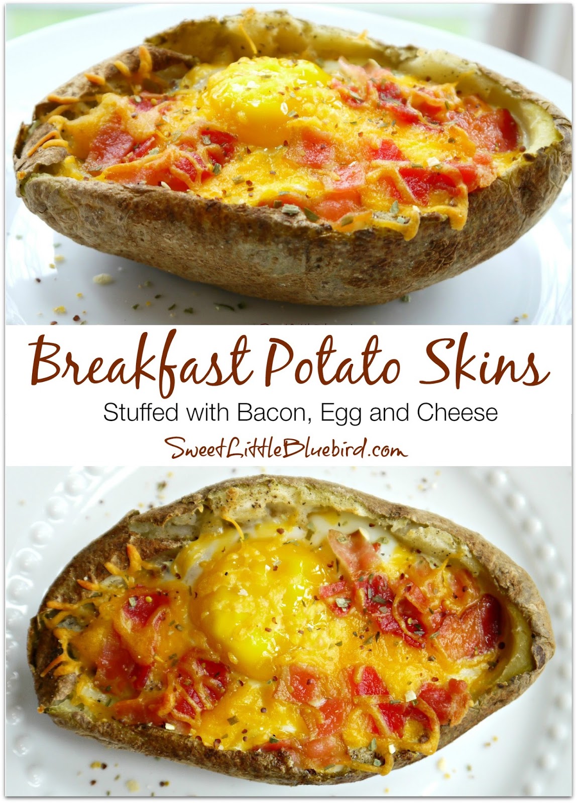 Tried & True Tuesday ~ Breakfast Potato Skins - Sweet Little Bluebird