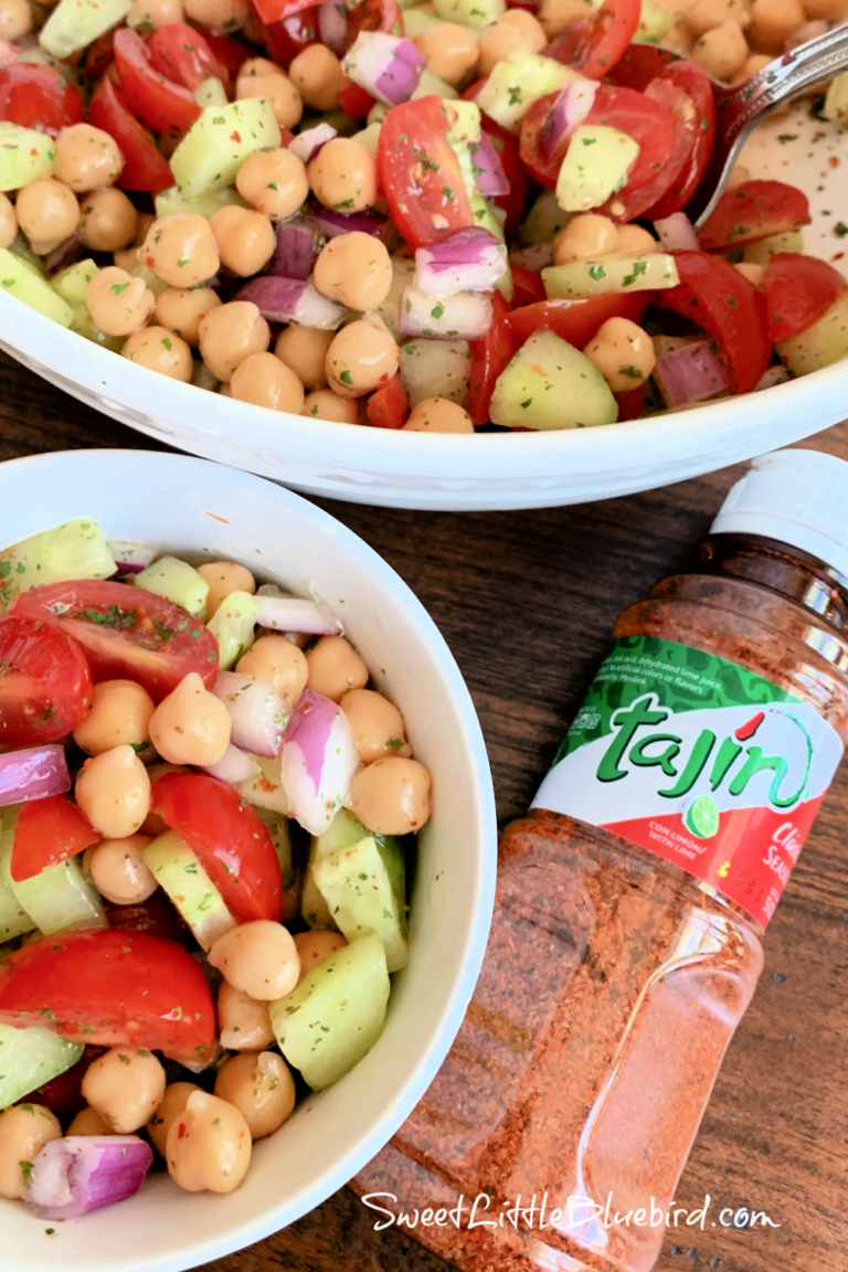 Chickpea Salad (Easy Side Dish or Main Dish) - Sweet Little Bluebird