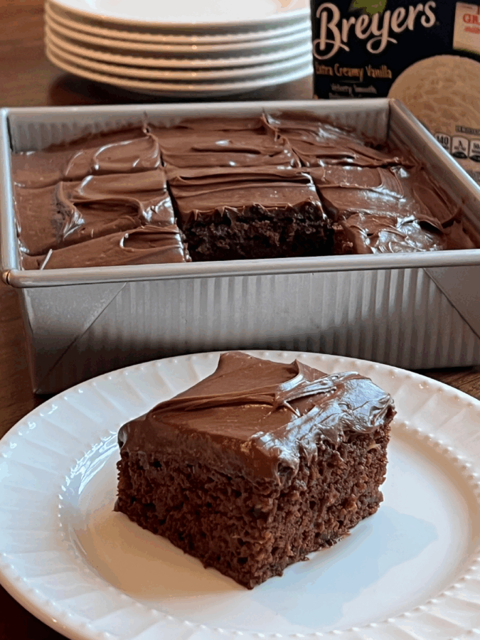 Chocolate Zucchini Crazy Cake (No Eggs, Milk or Butter!) - Sweet Little ...