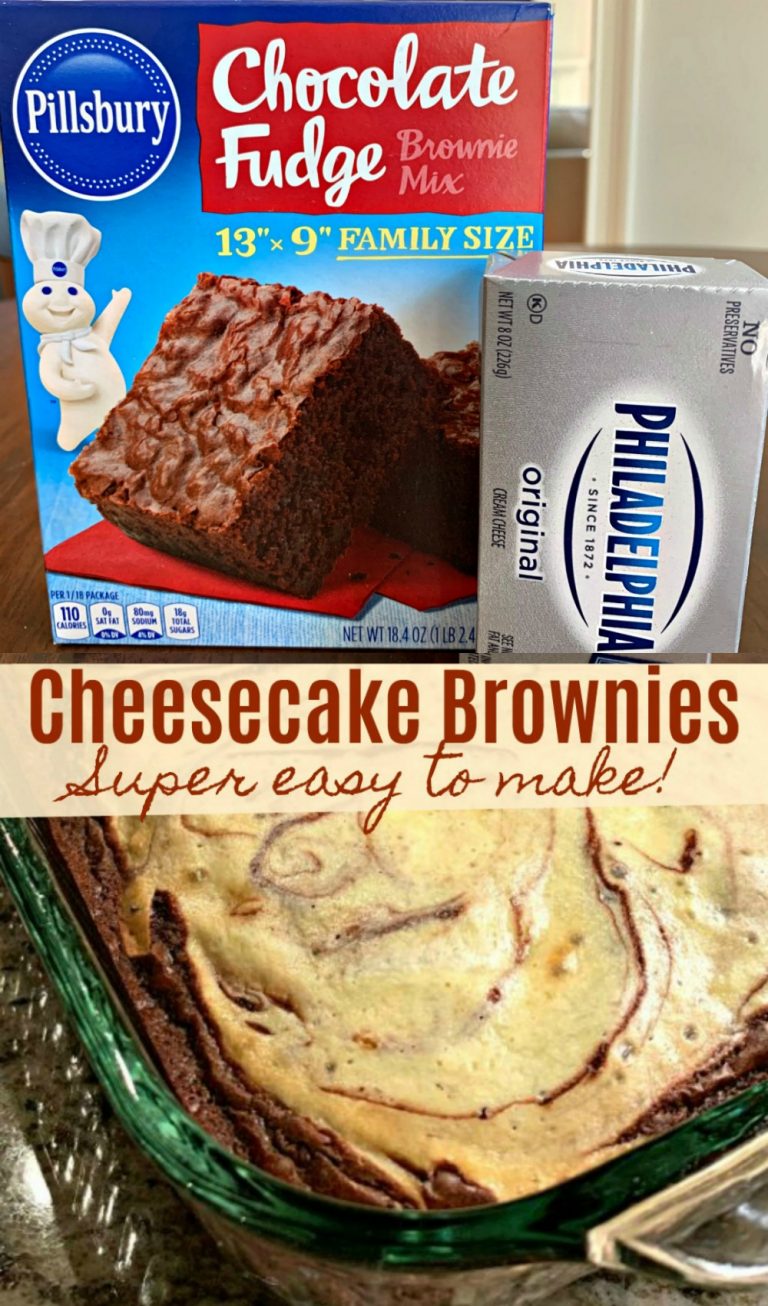 Easy Cheesecake Brownies (AKA, Marble Cream Cheese Brownies) - Sweet ...