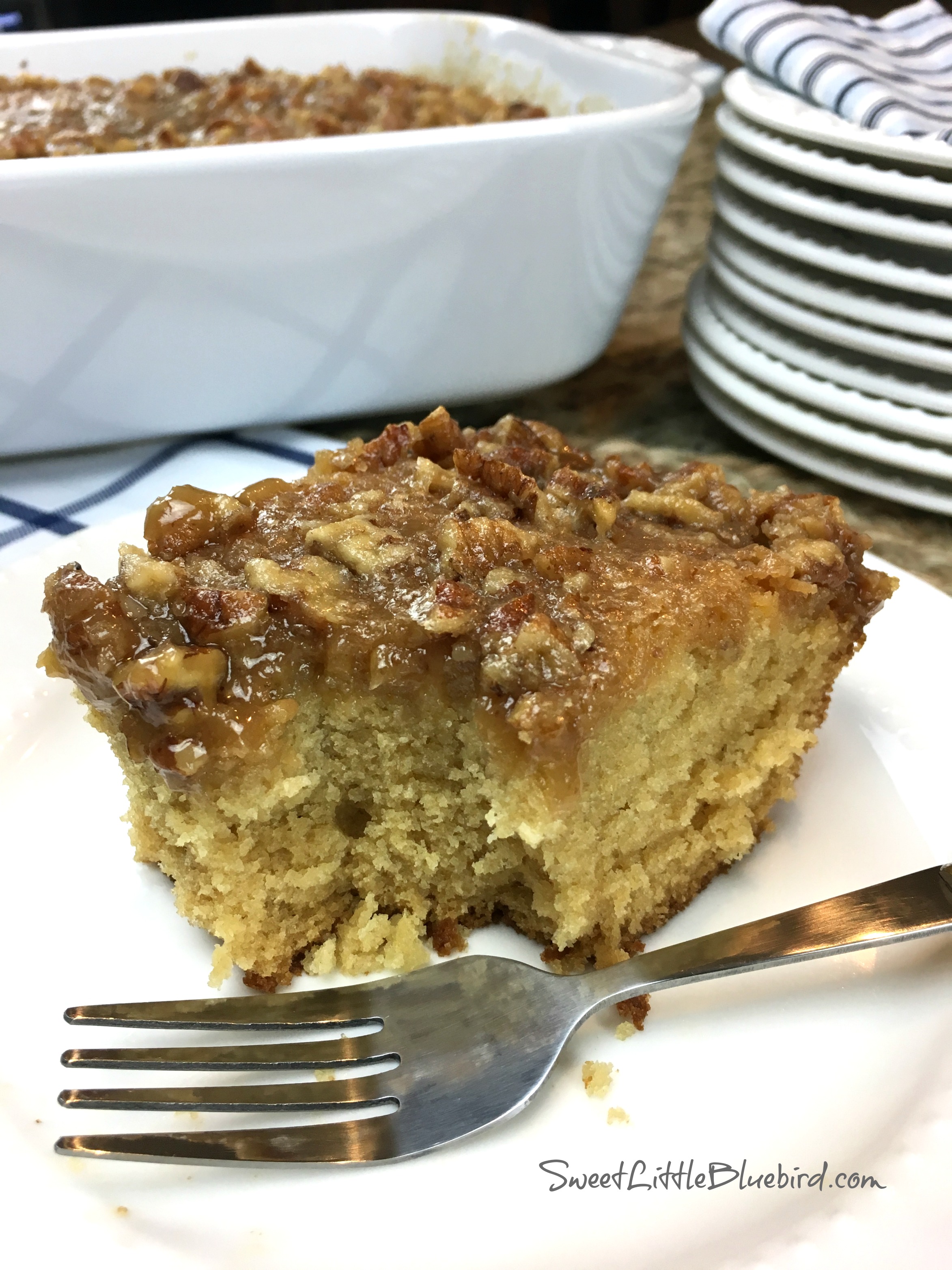 Farmhouse Pecan Buttermilk Cake - Sweet Little Bluebird