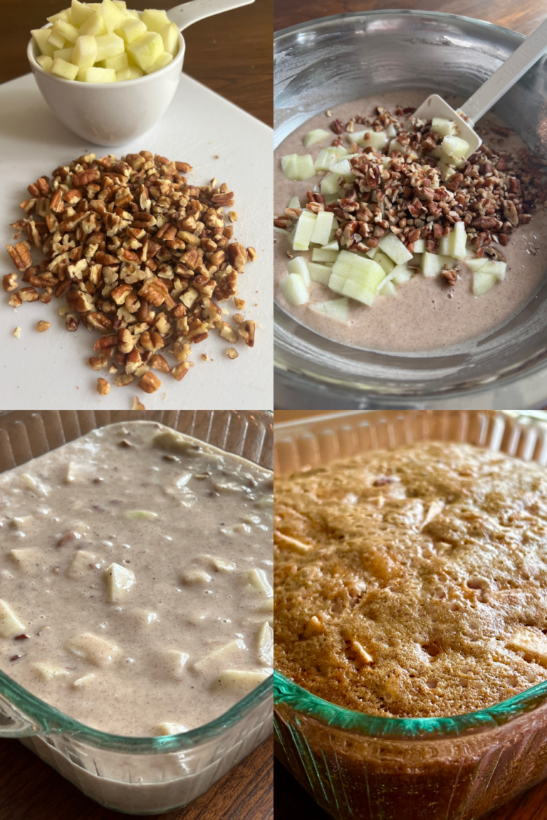 Fresh Apple Crazy Cake (No Eggs, Milk or Butter) - Sweet Little Bluebird