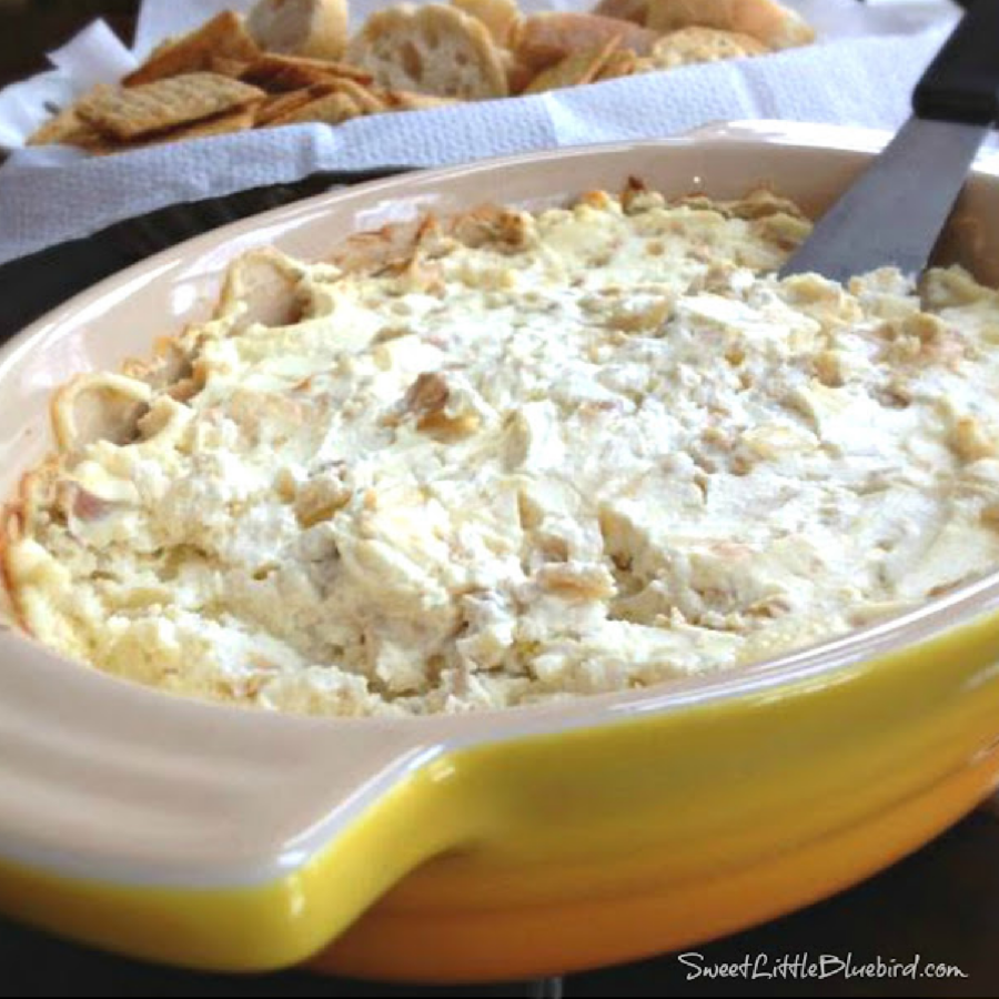 The Best Baked Hot Clam Dip (4 Ingredients) - Sweet Little Bluebird