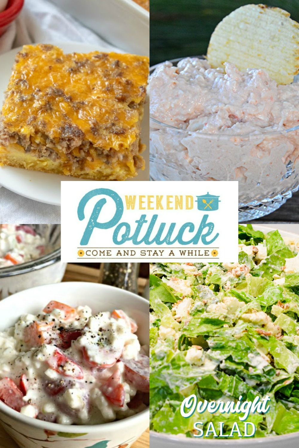Sausage and Egg Casserole - Weekend Potluck 460 - Sweet Little Bluebird