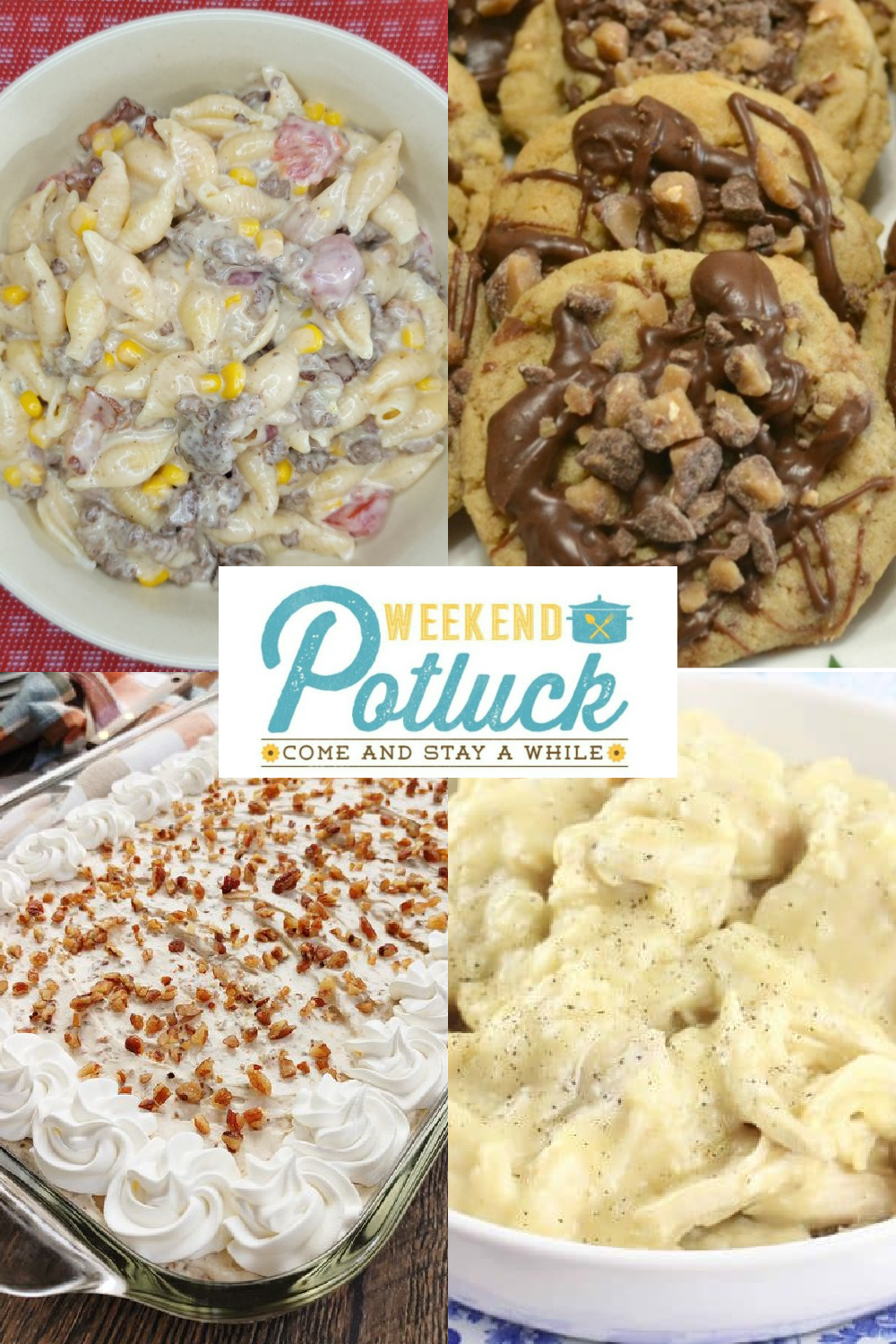 Cowboy Pasta - Weekend Potluck 503 - Sweet Little Bluebird