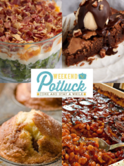 Farmhouse Pineapple Casserole - Weekend Potluck 526 - Sweet Little Bluebird