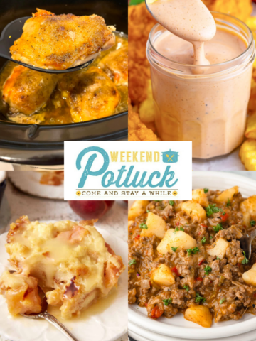 Farmhouse Pineapple Casserole - Weekend Potluck 526 - Sweet Little Bluebird