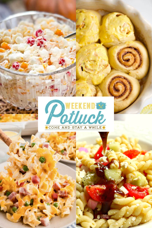 24 Hour Fruit Salad - Weekend Potluck 677 - Sweet Little Bluebird