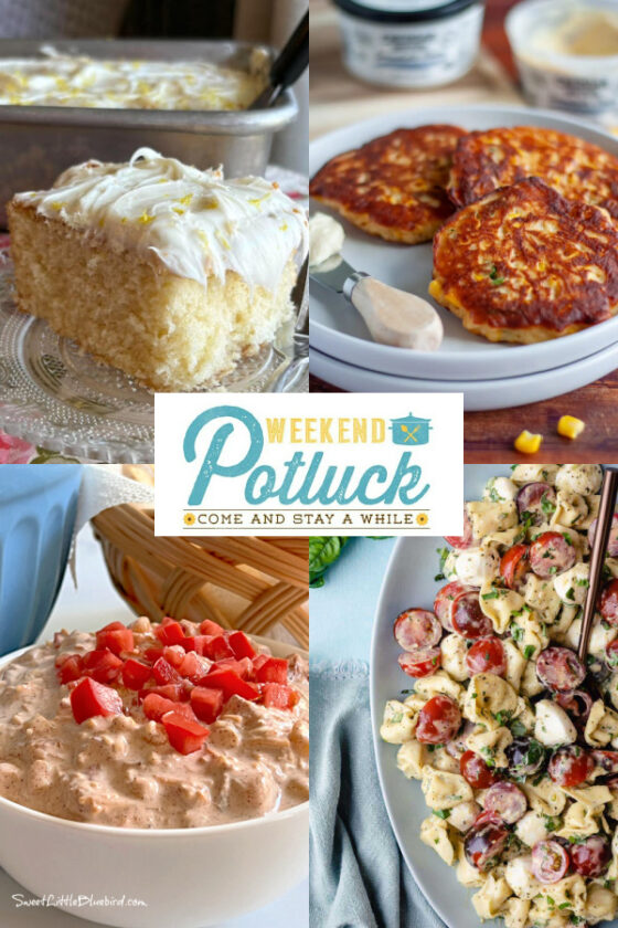 Easy Lemonade Lazy Cake — Weekend Potluck 734 - Sweet Little Bluebird